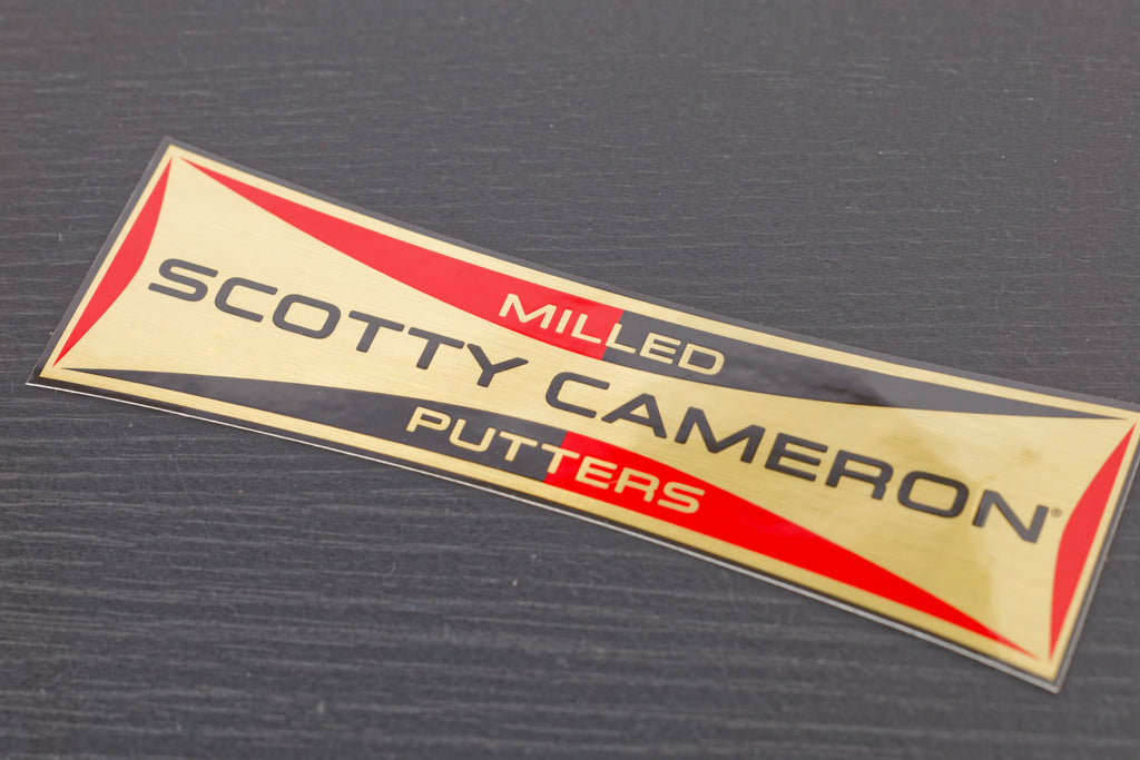 Scotty Cameron Milled Putter Gold Black Red sticker – Custom Cameron