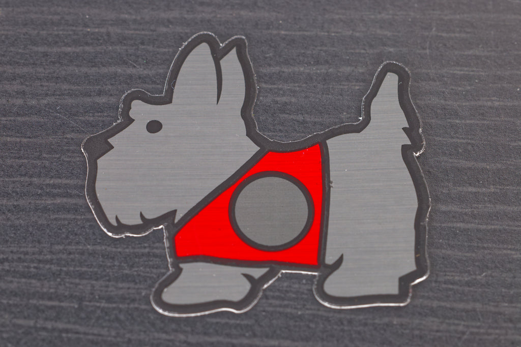 Scotty Cameron Museum & Gallery Scotty Dog grey sticker – Custom Cameron